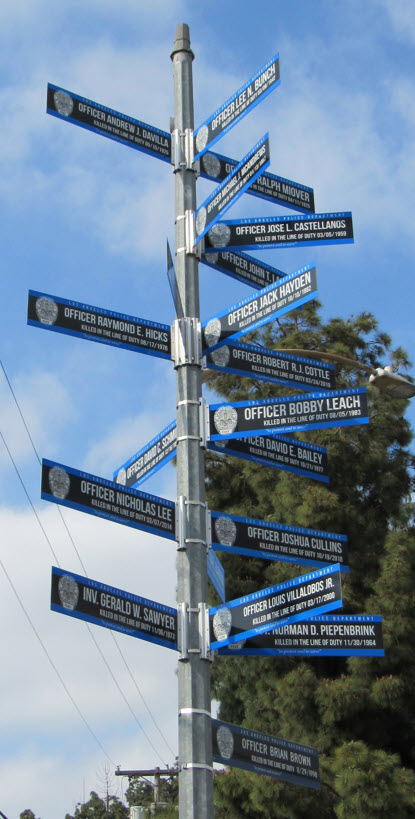 LAPD Street Signs